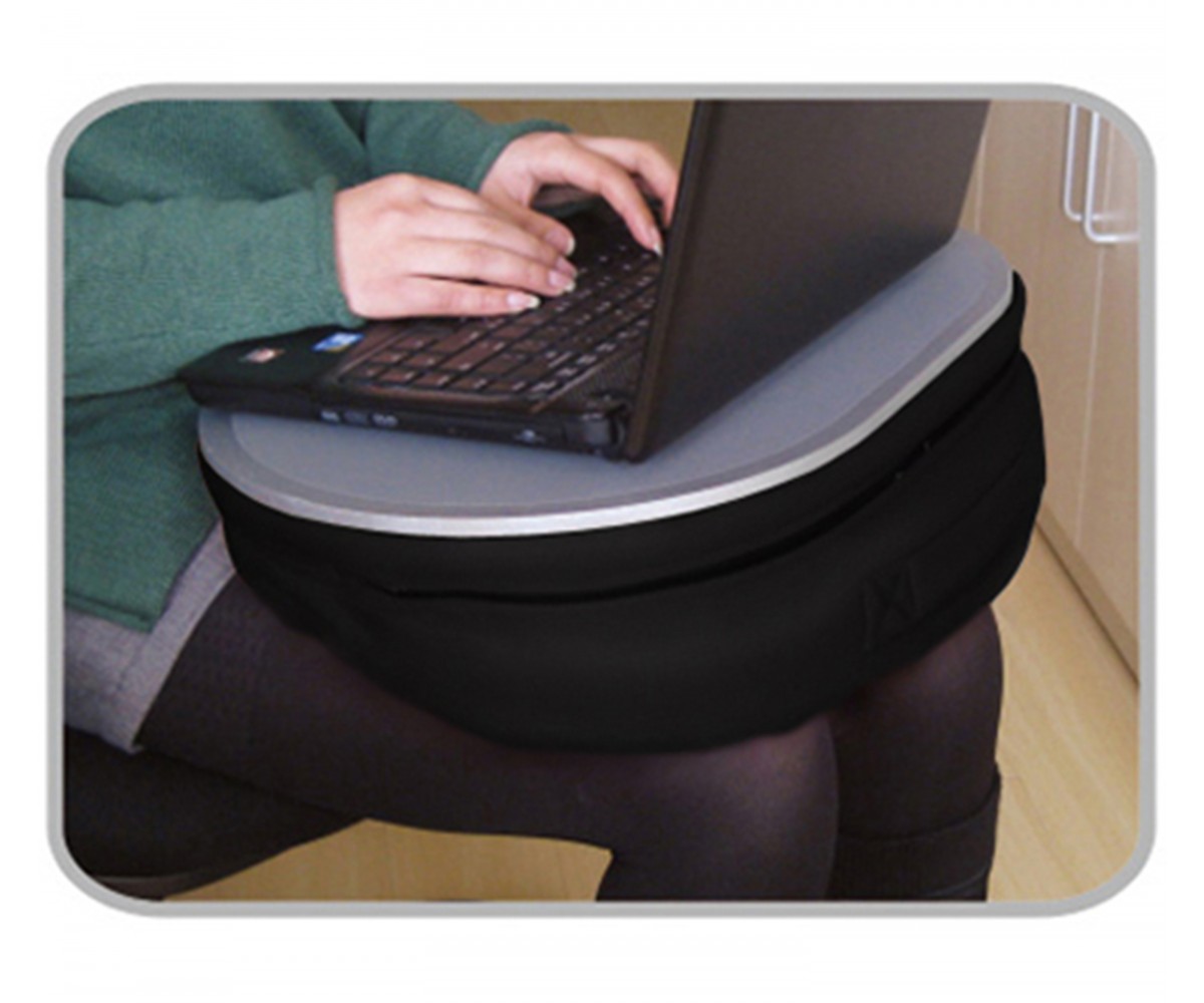 DeluxeComfort.com Portable Lap Desk With LED Lamp, 18" x 15" - Handy ...