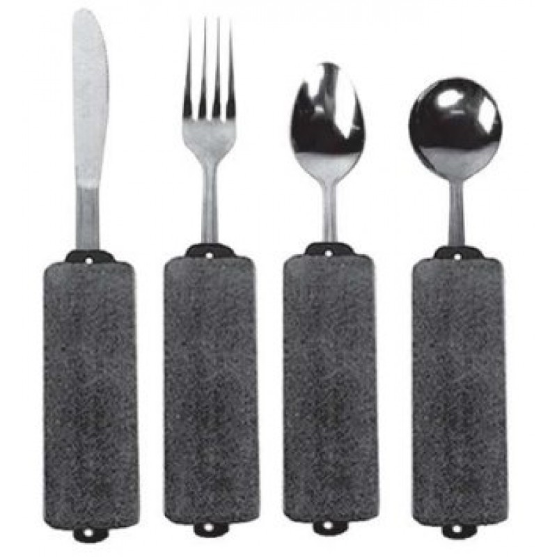 DeluxeComfort.com Built-Up Soft Handle Utensil Set/4