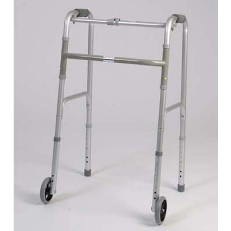 DeluxeComfort.com Standard Folding Walker With Wheels