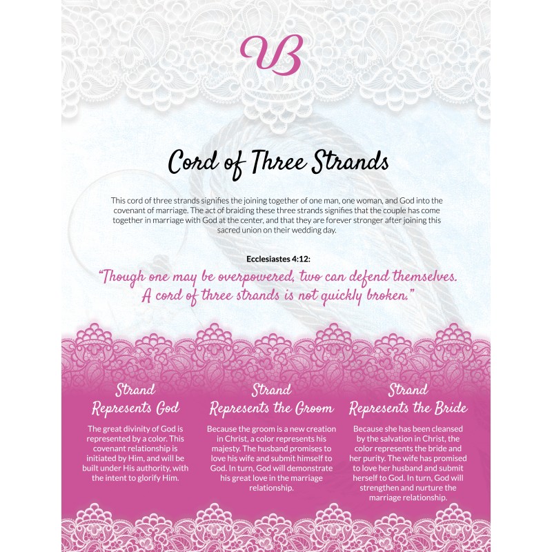 DeluxeComfort.com Chord Of Three Strands Ceremony Unity Wedding Knot ...